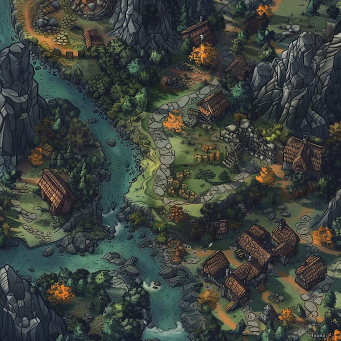 Create you an amazing fantasy, rpg, dnd battle map by Egadhroth | Fiverr