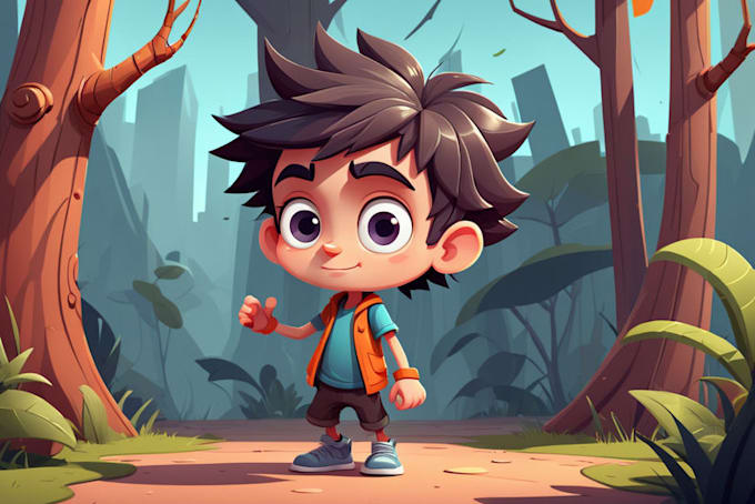 Draw a vector 2d character, cartoon character by Lethatze | Fiverr