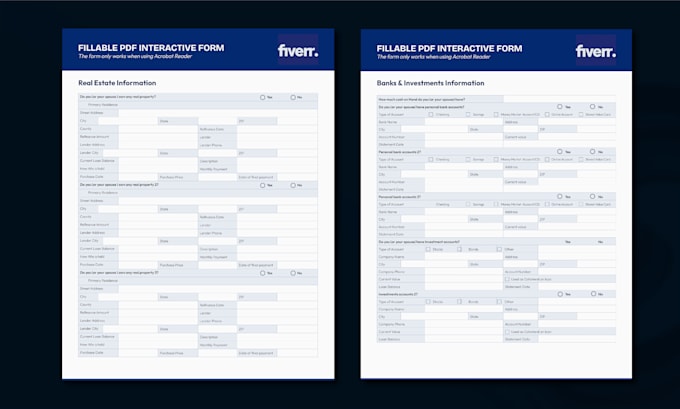 Create fillable pdf form with data validations within 48 hrs by ...
