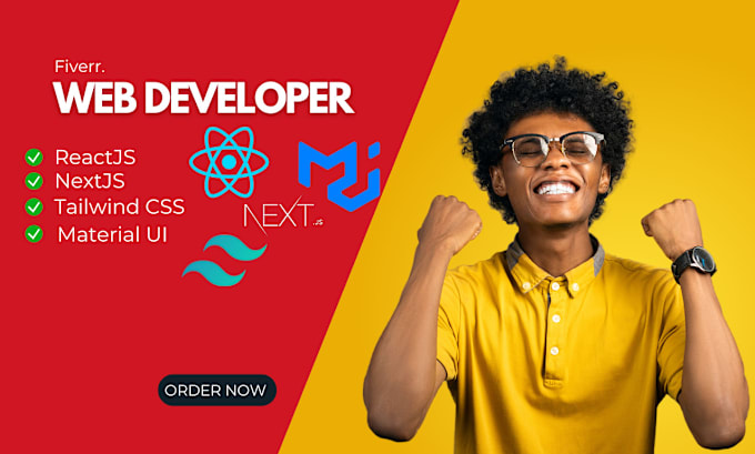 Be your expert reactjs, nextjs, tailwind css, material ui front end developer by Imr12a34n | Fiverr