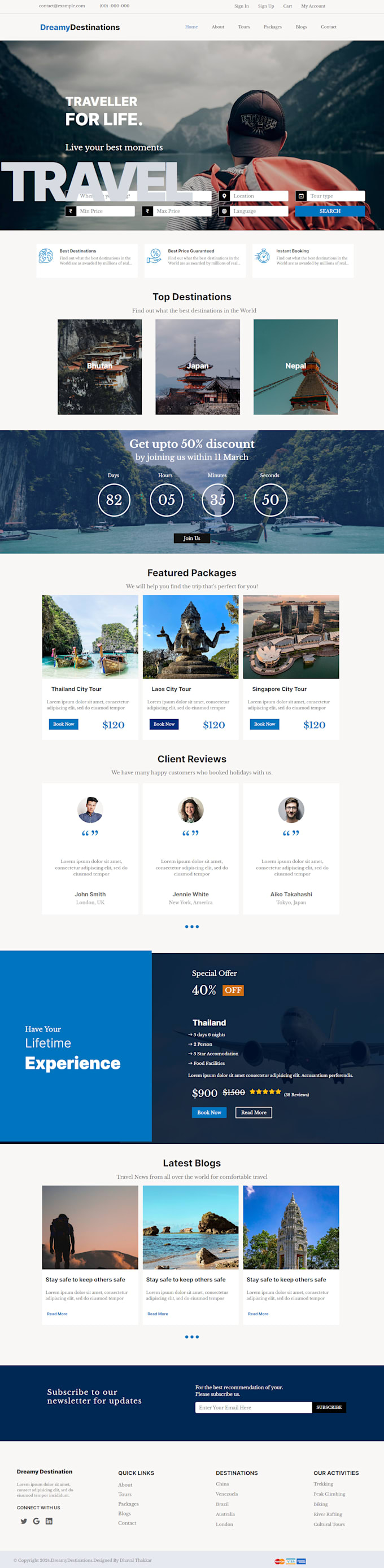 Design responsive websites using html, css, js and bootstrap by ...