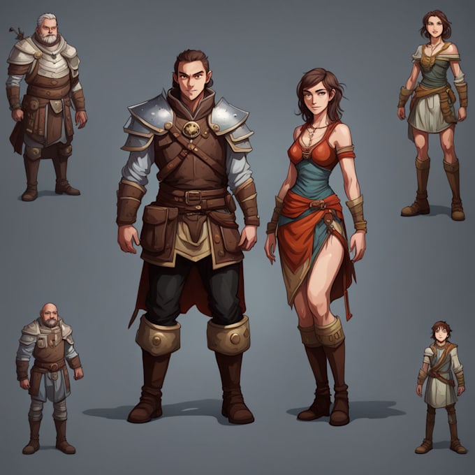 Make dnd character art and dnd character art illustration by Chrhomp ...