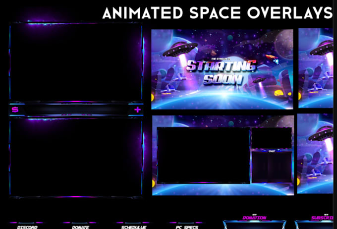 Mascot logo kick stream package overlay animated twitch kick panel ...