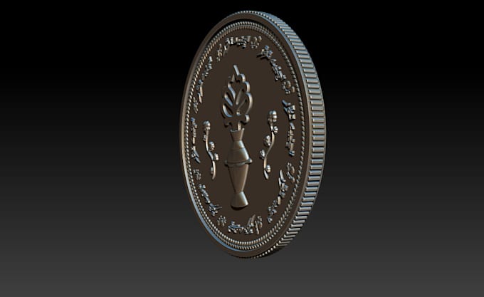 Sculpt 3d coin model 3d bas relief 3d medallion 3d jewellery design 3d ...