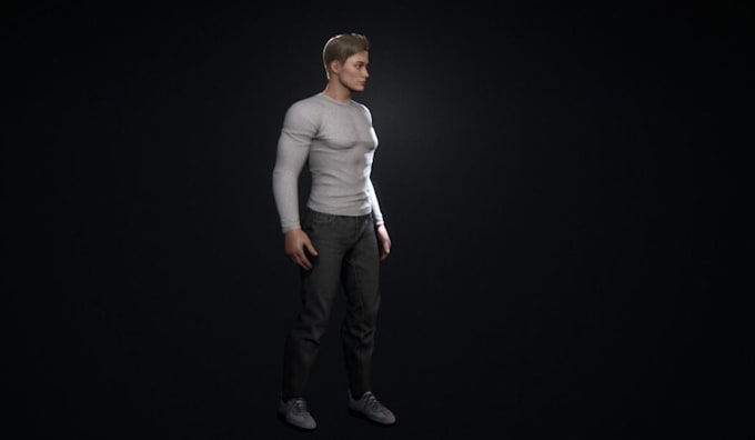 Model vr ar 3d character,blendeshapes,ik fk rig, wonder dynamic rig,daz ...