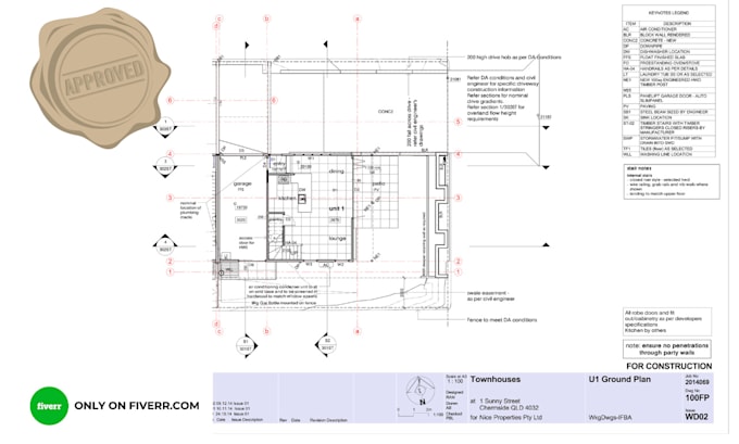 Draw architecture blueprint site plan deck plan mep for city permit by Accessplanet | Fiverr