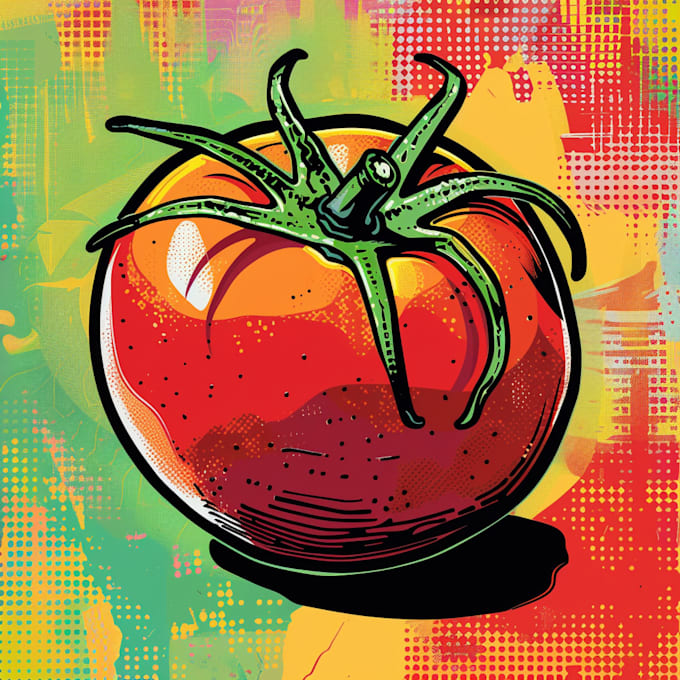 Design food pop art of your food by Alkieh | Fiverr