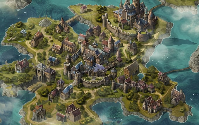 Provide a high quality battle map for your fantasy rpg game by Ighresu ...