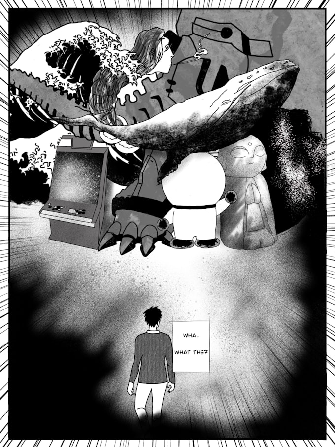 Design illustration and concept art with strong manga and surrealistic vibes by Subhadip_sural ...