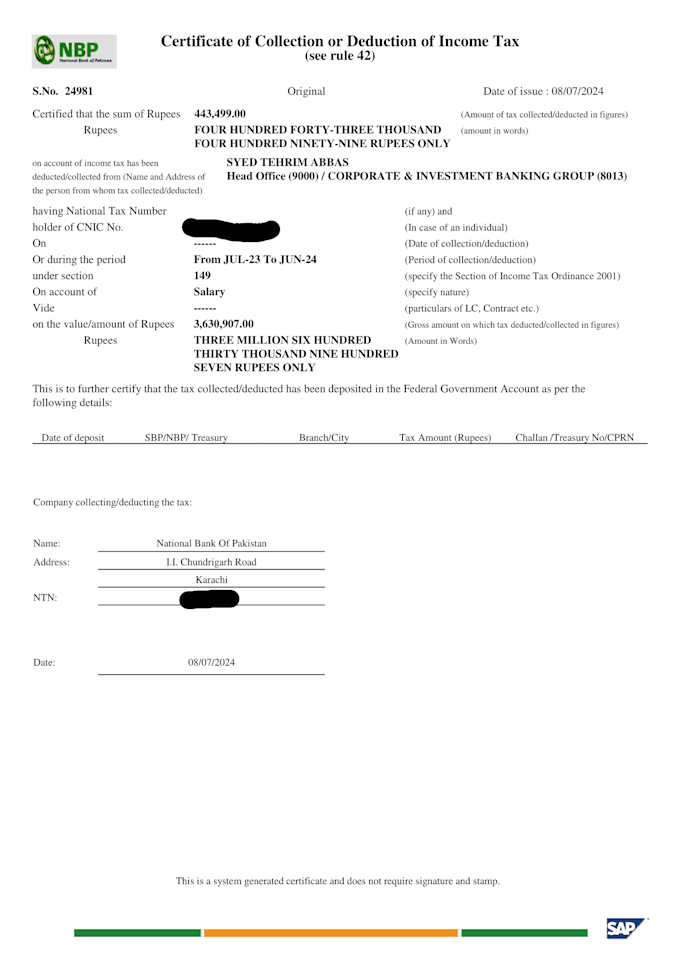 Do income tax registration ntn with fbr free of cost by Zeeshan1631 ...