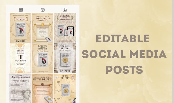 Create appealing, editable social media posts in canva by Jiyaaa__ | Fiverr