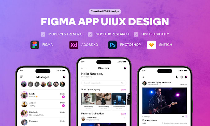 Deliver app screenshots, app design ui, figma app design, mobile app design by Mariam2rana | Fiverr