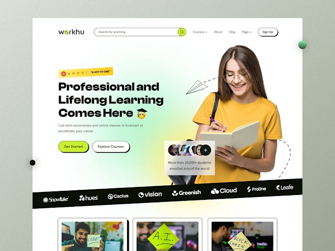 Create a professional website for course sellers by Victoric3 | Fiverr