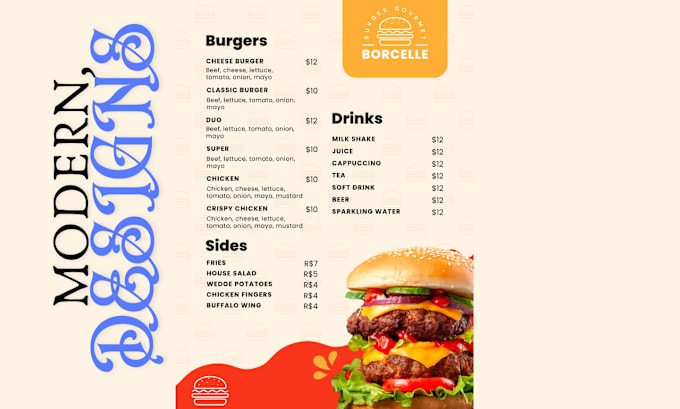 Create hotel and restaurant menu card designs by Arun_251 | Fiverr