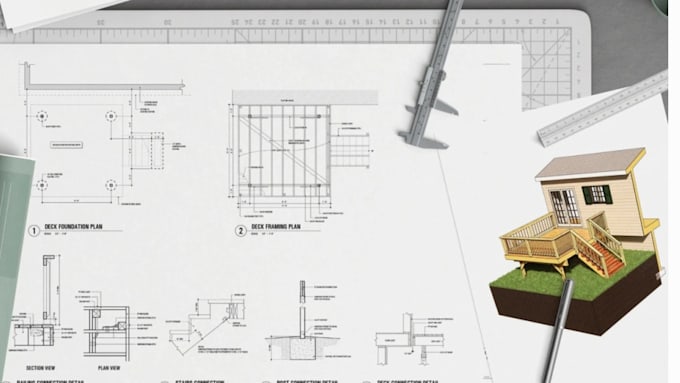 Dibujar un plano arquitectónico, dibujar un plano del sitio, un plano ...