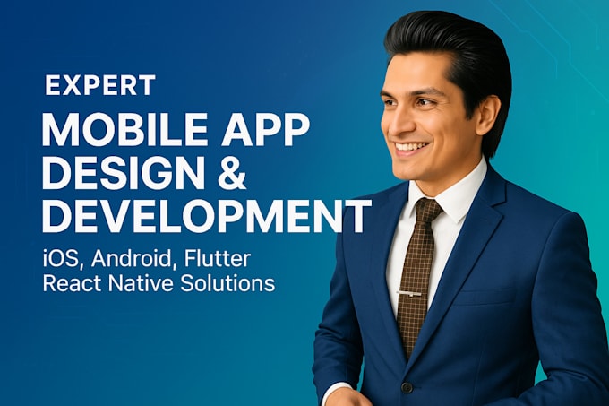 Develop mobile app, design android ios app, flutter app, react native ... Develop mobile app, design android ios app, flutter app, react native ...