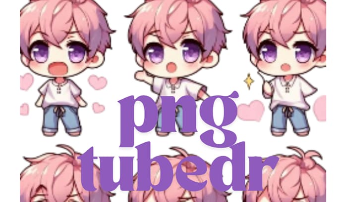 Design an outstanding png tuber, chibi anime and comics by David ...