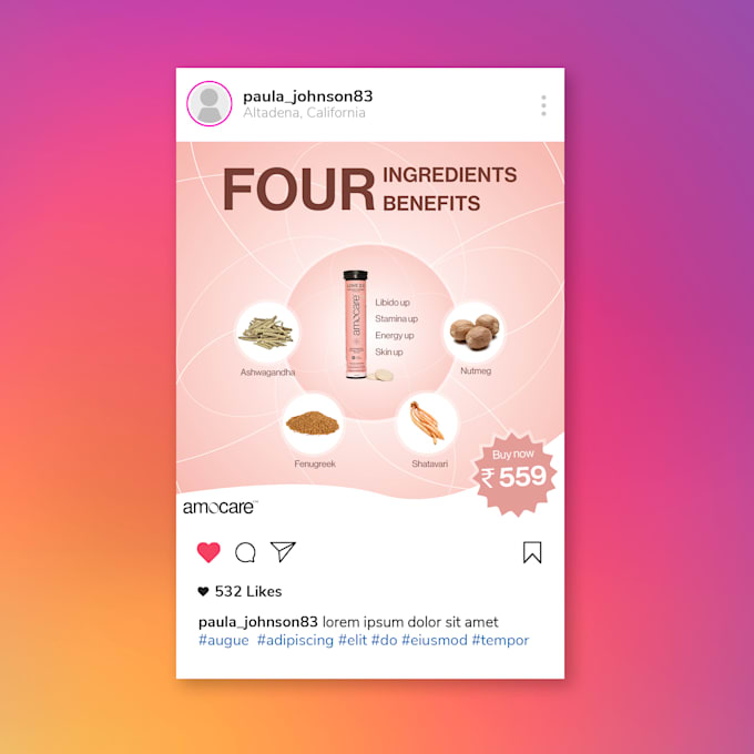 Create insta post with less than a day by Anmolkmg | Fiverr