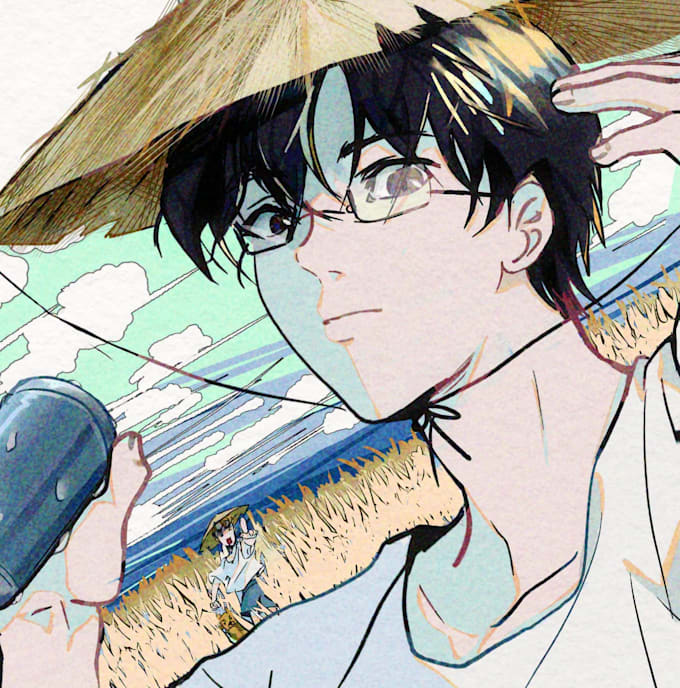 Anime illustration art with shonen artstyle in digital by Daysmoo | Fiverr