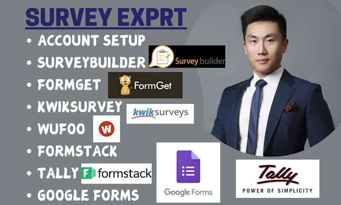Setup surveybuilder formget kwiksurvey wufoo formstack tally google ...
