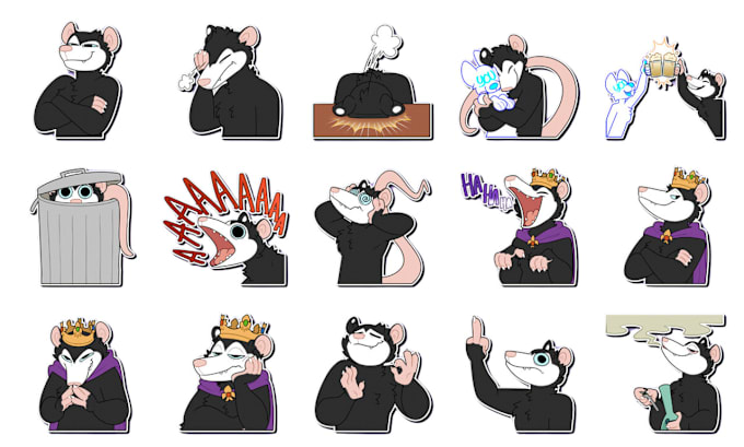 Create Furry Telegram Stickers Animated Crypto Discord Twitch