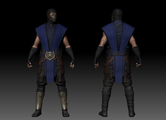 Sculptor realistic 3d game character, texture ue5 3d model, control rig ...