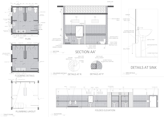 Generate floor plans, working drawings and 3d renderings by Priyansh ...