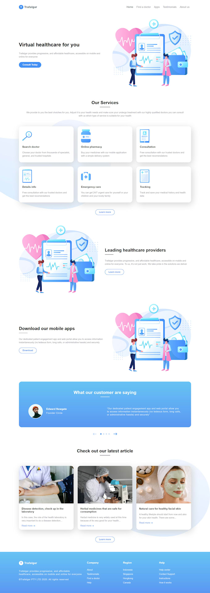 Create responsive modern website using html css tailwind react node nextjs by Nextjs_ninja | Fiverr