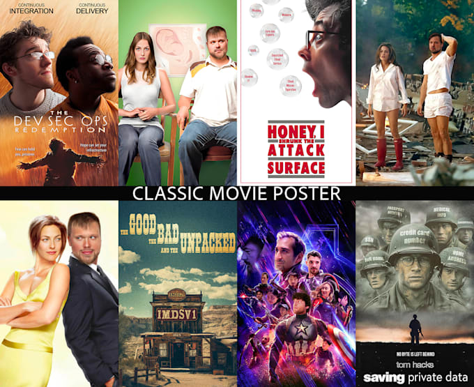 Recreate classic movie posters with mid journey and sd by Goldone2012 | Fiverr