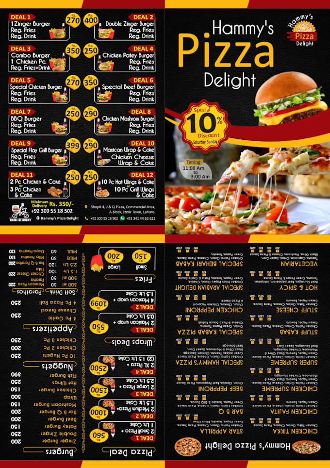 Making restaurant food menu, interesting food menus by Mianfaizan12 ...