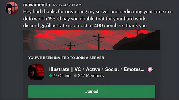 Create you a community discord server for any use by Hudsonabushaqra ...