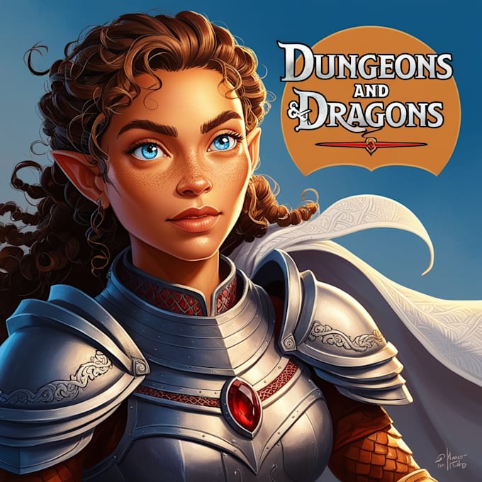 Draw dnd character art and dnd character art by Rindran | Fiverr