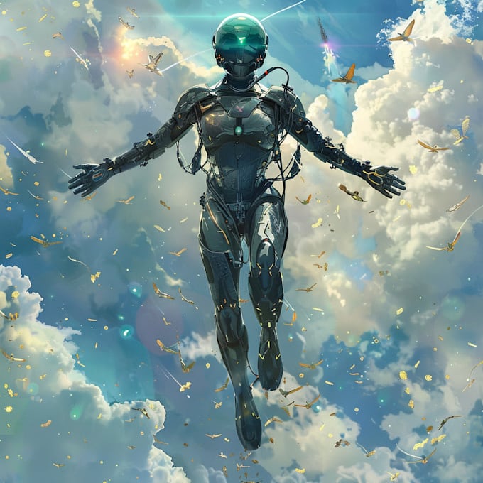 Draw a unique sci fi character art by Quinsharter | Fiverr