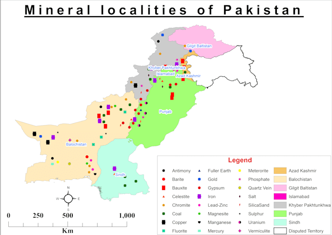 Create professional maps from geospatial data by Umerihsan630 | Fiverr