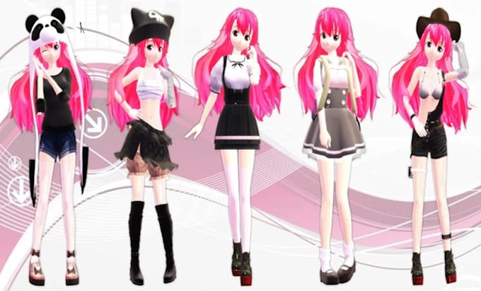 Fix, model, convert character in mmd, koikatsu, vseefac, 3d, fnf or repair sfm by Vicenssaux ...