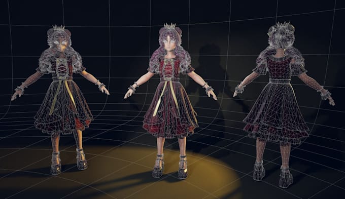 Vrm model,spline3d, stylized3d character, nsfw, vtube avatar,realistic fur model by Ewurelemi ...