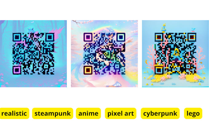 Design a unique qr code integrated with your logo by Sadsqi | Fiverr