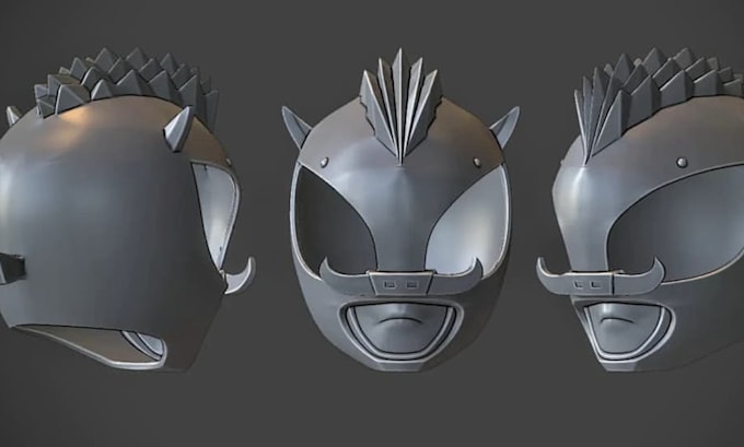 3d helmet cosplay mask power ranger 3d oni mask 3d model for 3d ...