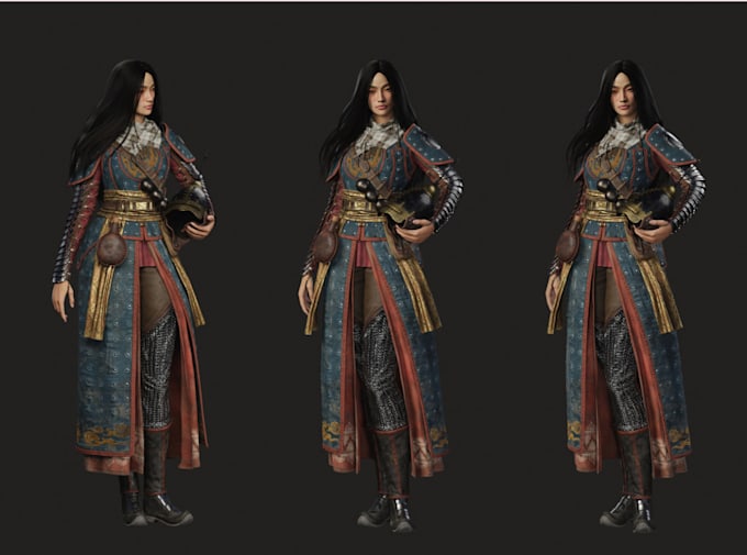 Realistic talking 3d character, rig and animation for game, human like ...