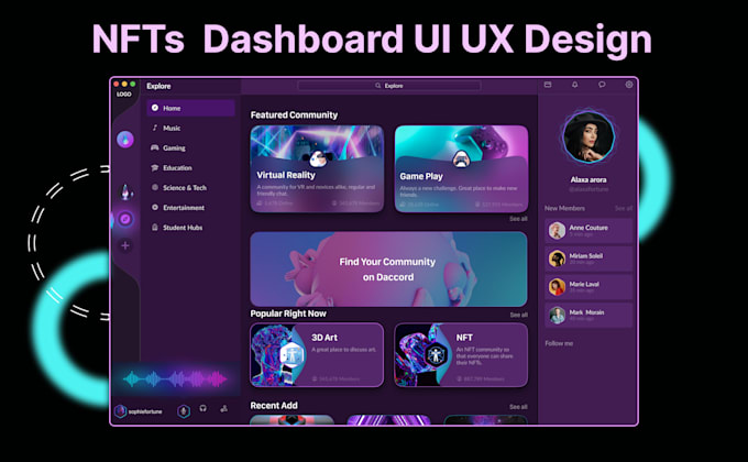 Do website ui ux design, dashboard ui ux, mobile app ui ux, ui ux design by Azhardesigns1 | Fiverr