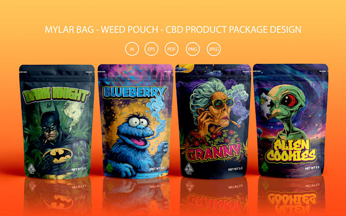 Design weed, cannabis packaging, mylar bag, jar label design by ...