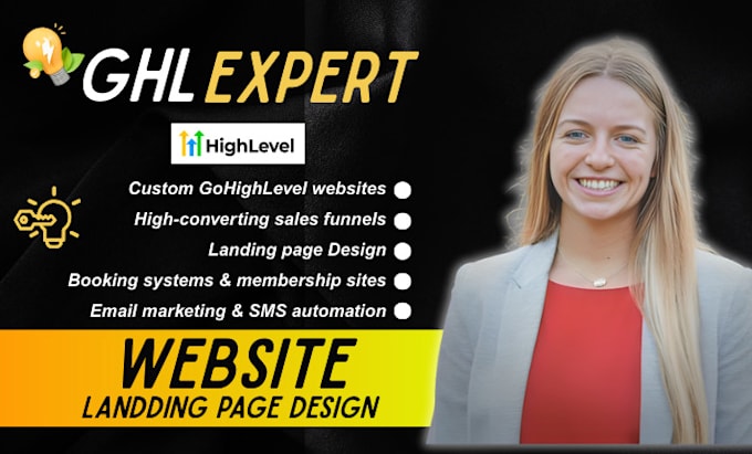 Build gohighlevel sales funnel, ghl website expert, gohighlevel landing ...