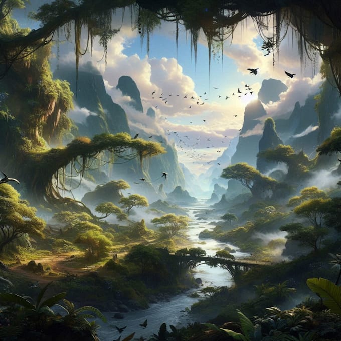 Make a professional environmental concept art by Syedhaur | Fiverr