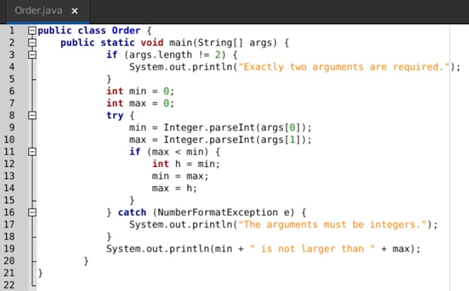 Create a program or application in java by Fruits_punch | Fiverr