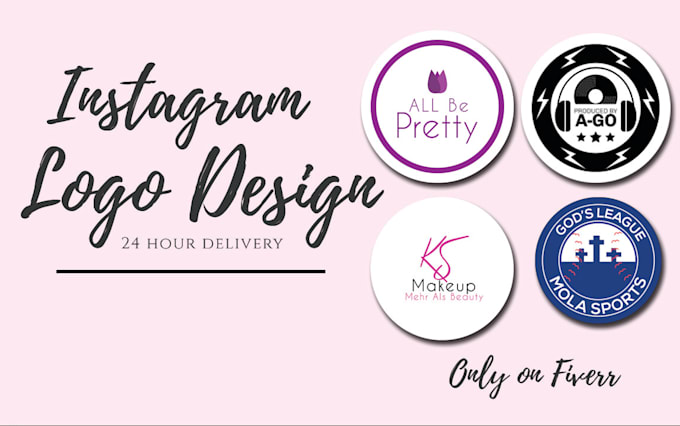 Make unique instagram account logo design in 24 hr by Ratnasaha47 | Fiverr