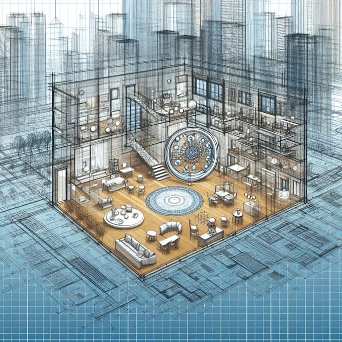 Draw professional autocad 2d floor plan design, architectural 2d floor ...