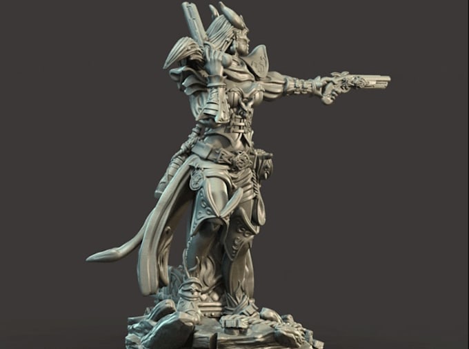 Zbrush sculpt 3d miniature, stl head bust,3d model,toys,texture 3d for ...