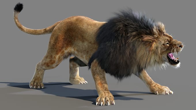Do 3d animal model with realistic fur, texture, creature, vfx, xgen ...