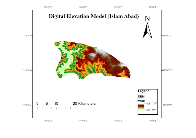 Creat digital elevation model in arc map by Ahmedhafeez613 | Fiverr