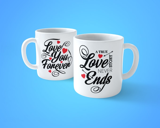 Create a custom coffee mug design by Designhobad | Fiverr